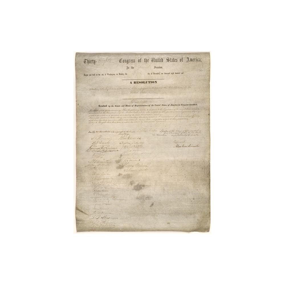 13th amendment | The Lincoln Financial Foundation Collection