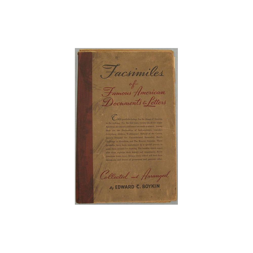 Facsimiles of Famous American Documents and Letters | The Lincoln ...