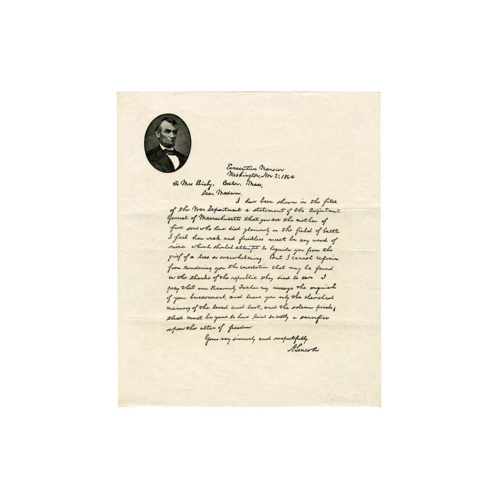Bixby Letter Print | The Lincoln Financial Foundation Collection