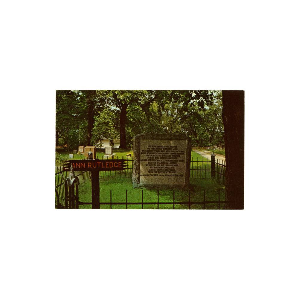 Grave of Ann Rutledge | The Lincoln Financial Foundation Collection